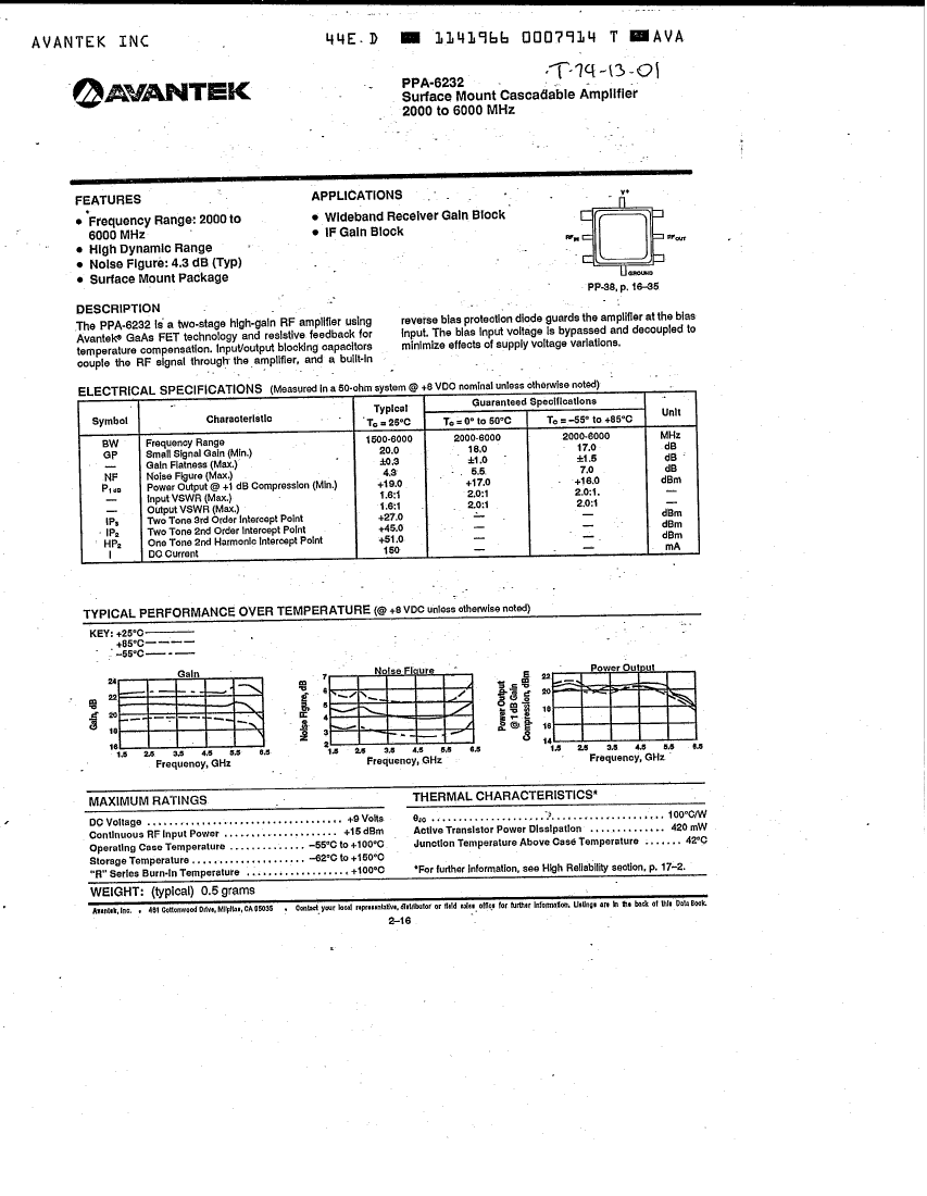 PPA6232 Datasheet_PDF文件下载_芯片资料查询_维库电子市场网