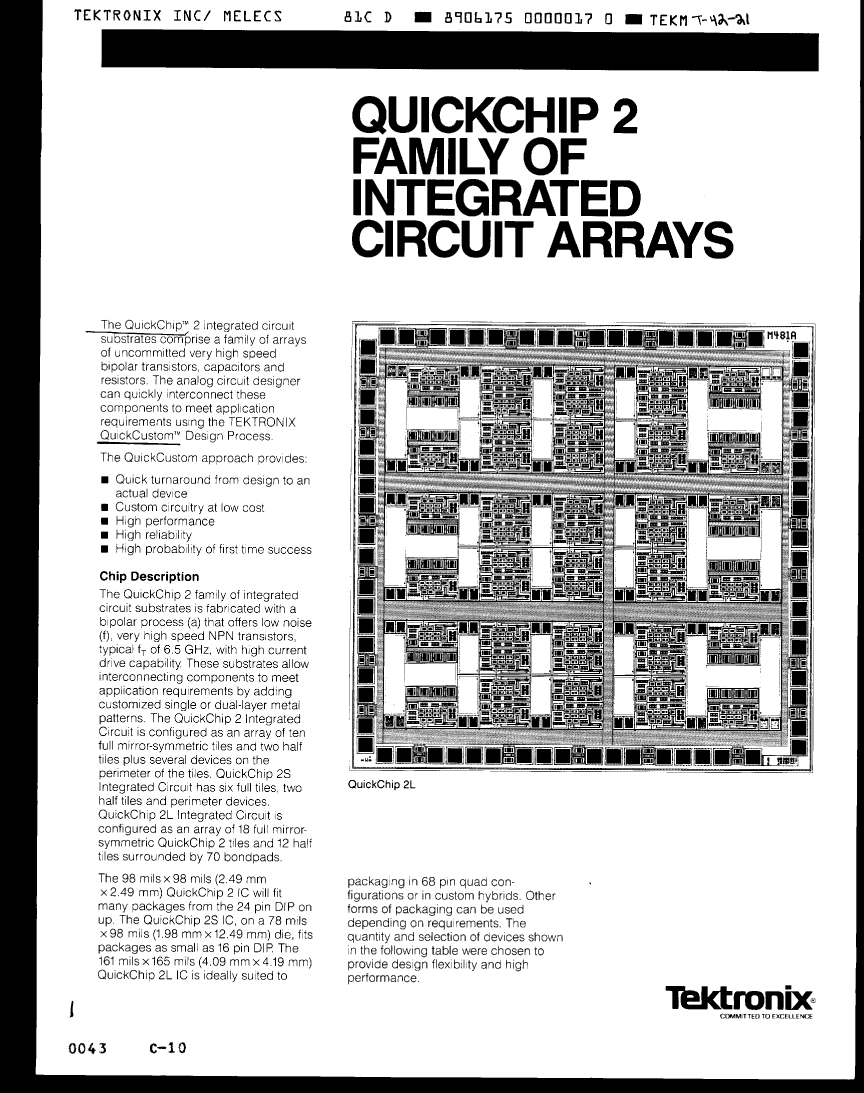 QUICK-CHIP2 Datasheet_PDF文件下载_芯片资料查询_维库电子市场网