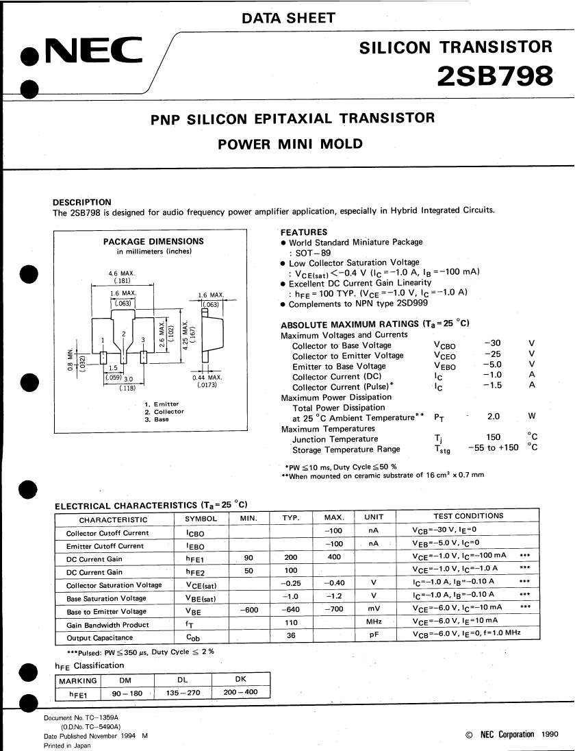 2SB795L Datasheet_PDF文件下载_芯片资料查询_维库电子市场网