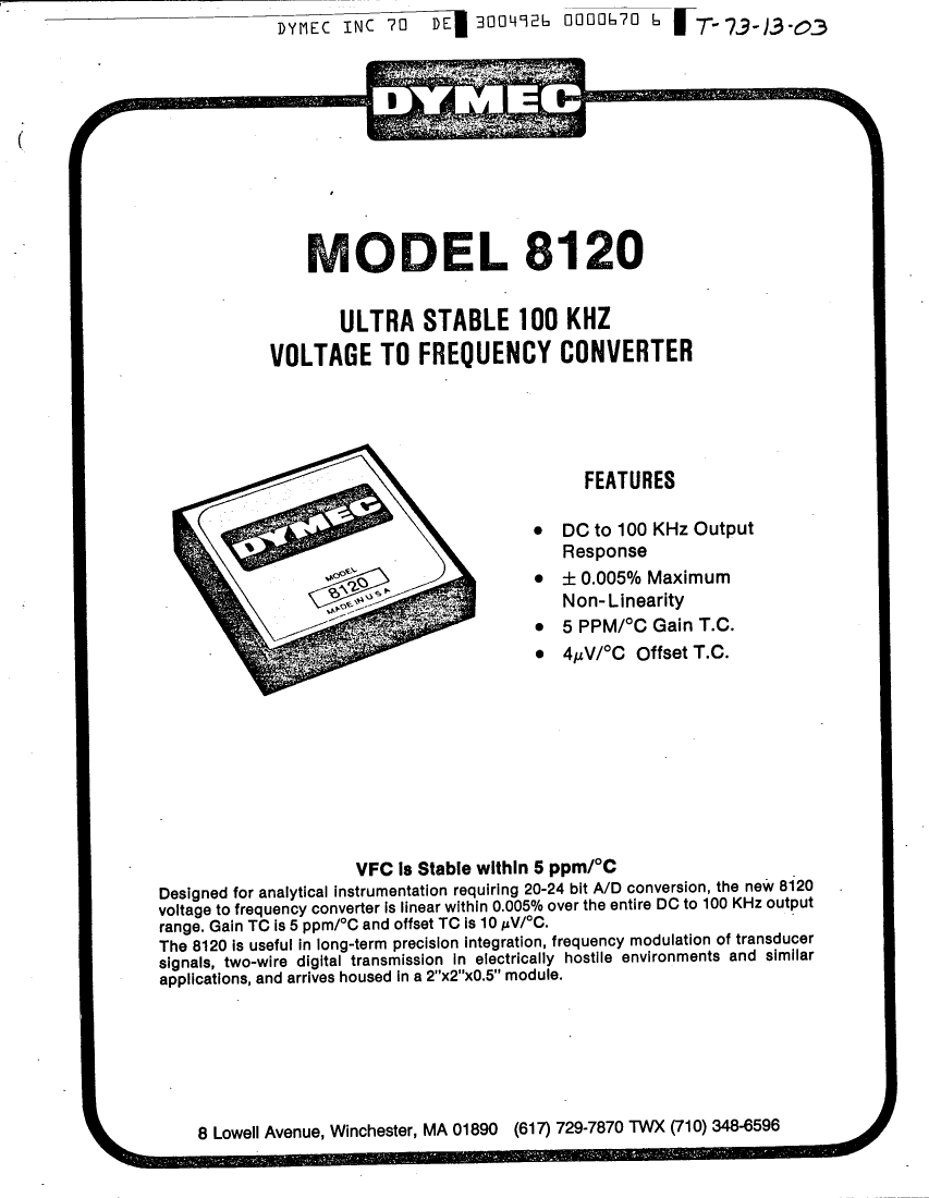 8120 Datasheet_PDF文件下载_芯片资料查询_维库电子市场网