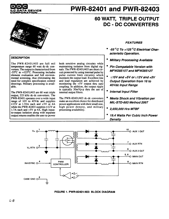 PWR-82401-120 Datasheet_PDF文件下载_芯片资料查询_维库电子市场网