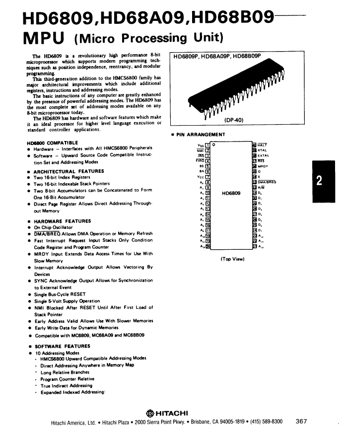HD68A09 Datasheet_PDF文件下载_芯片资料查询_维库电子市场网