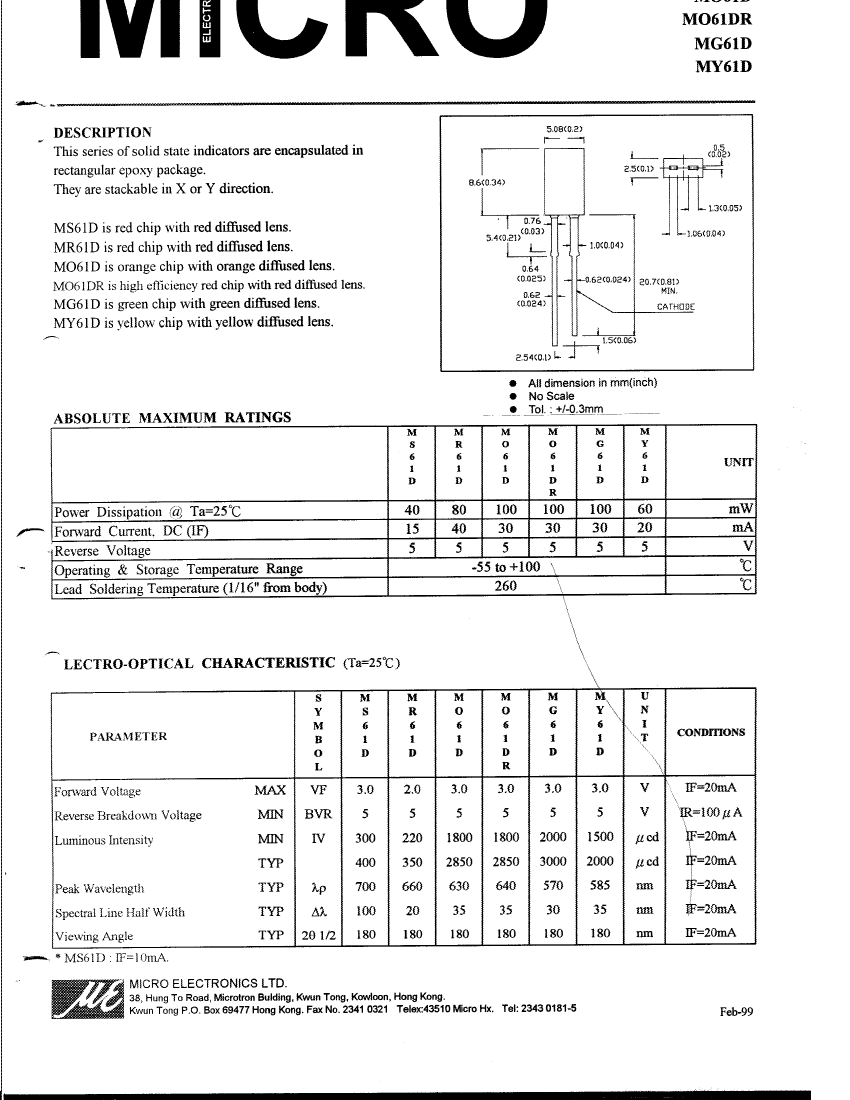 MO61DR Datasheet_PDF文件下载_芯片资料查询_维库电子市场网