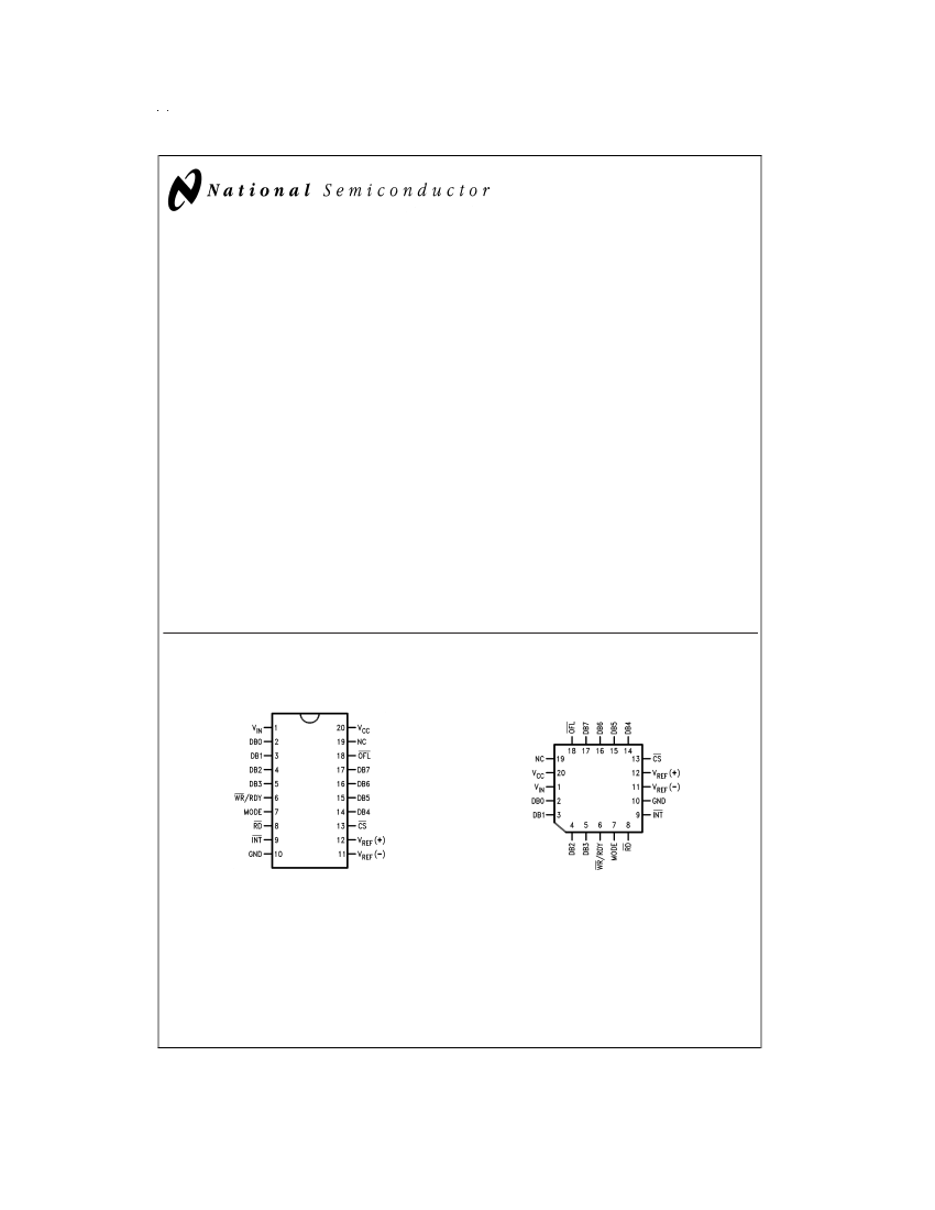ADC0820CCWM Datasheet_PDF文件下载_芯片资料查询_维库电子市场网