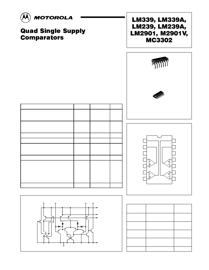 MC3302P Datasheet_PDF文件下载_芯片资料查询_维库电子市场网