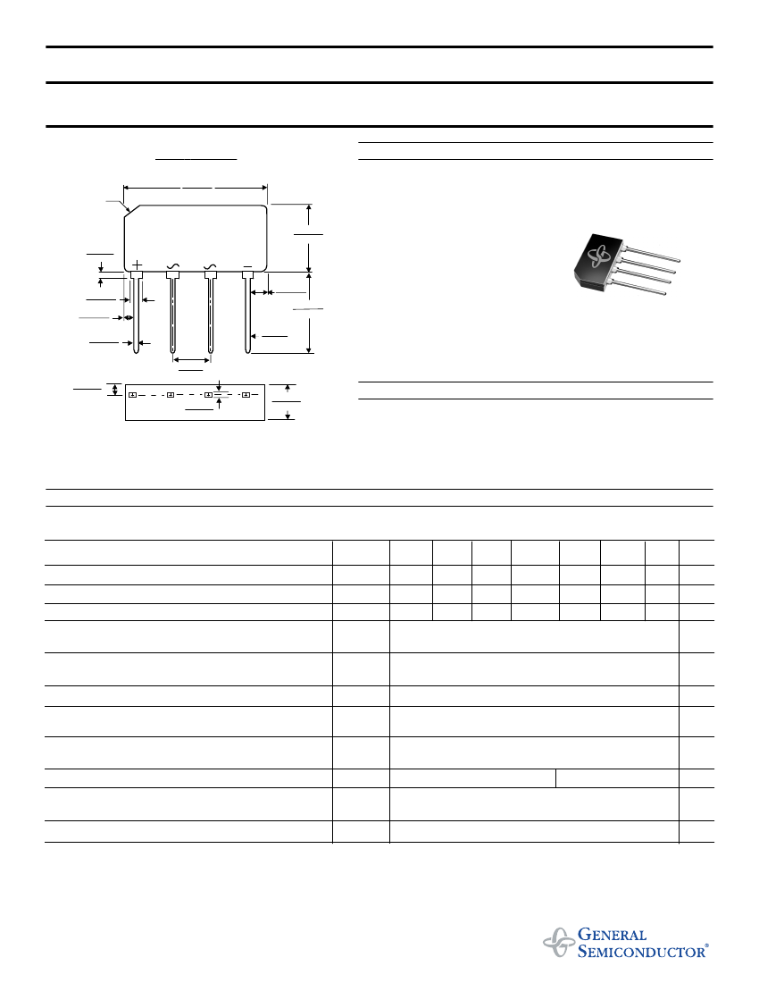 GBL04 Datasheet_PDF文件下载_芯片资料查询_维库电子市场网