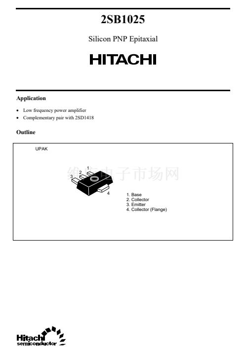 2SB1025-DK Datasheet_PDF文件下载_芯片资料查询_维库电子市场网