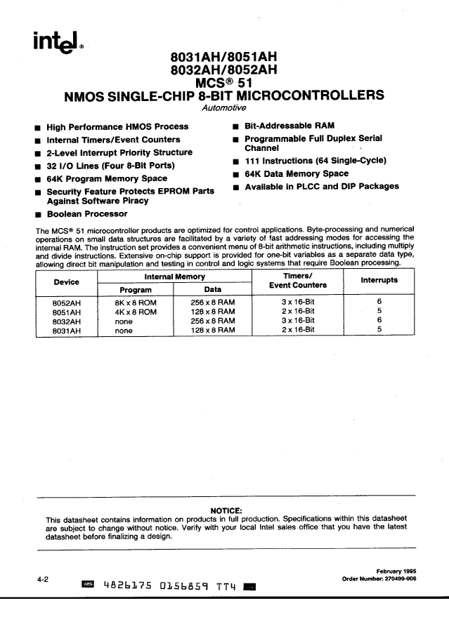 AN8051 Datasheet_PDF文件下载_芯片资料查询_维库电子市场网