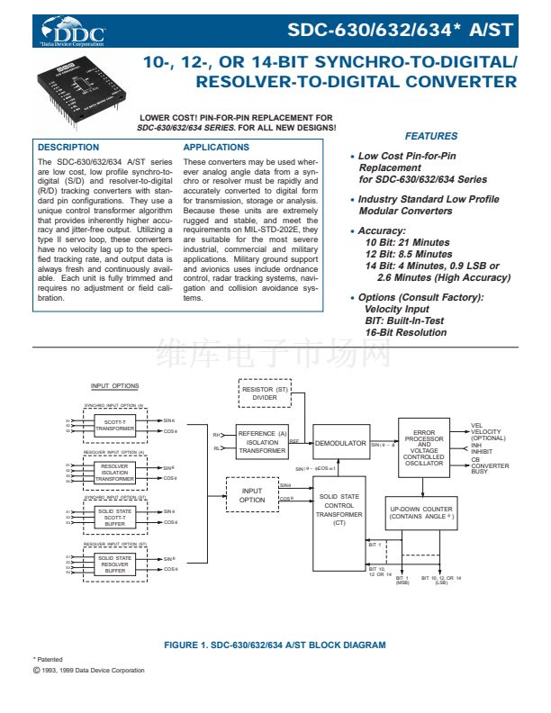 SDC-630-ST-H-3-R Datasheet_PDF文件下载_芯片资料查询_维库电子市场网