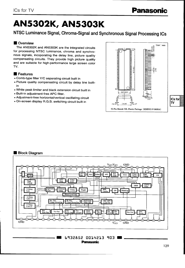 AN5303K Datasheet_PDF文件下载_芯片资料查询_维库电子市场网