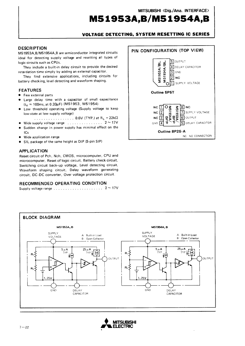 M51953BL Datasheet_PDF文件下载_芯片资料查询_维库电子市场网