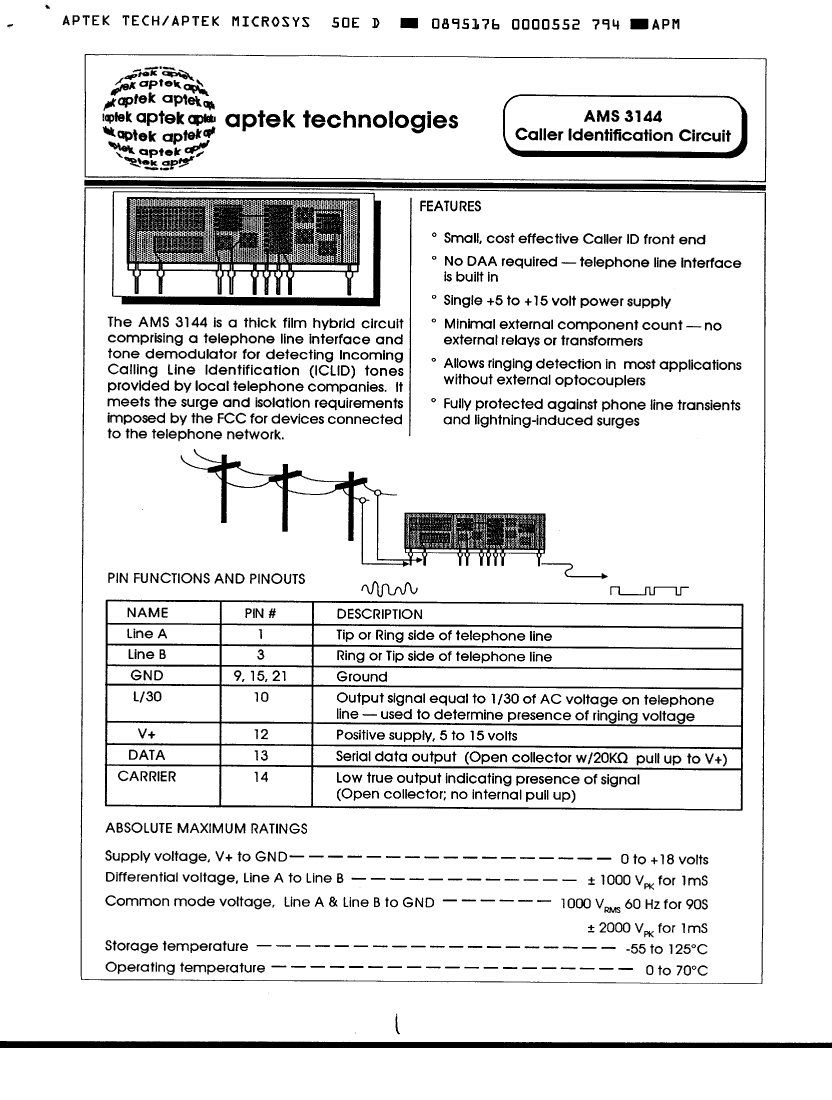 AMS3144 Datasheet_PDF文件下载_芯片资料查询_维库电子市场网
