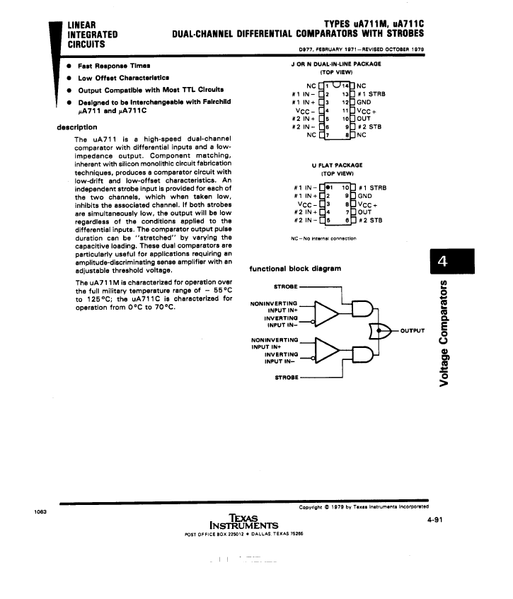 UA711MU Datasheet_PDF文件下载_芯片资料查询_维库电子市场网