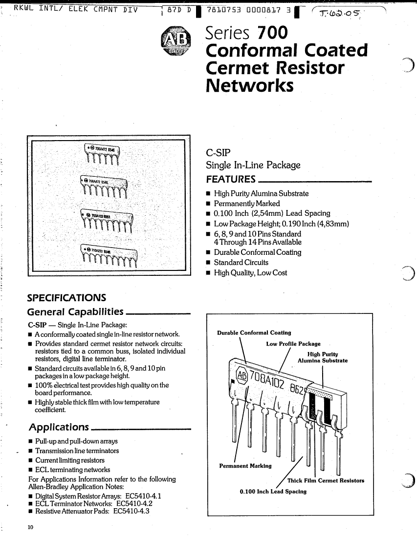 707E Datasheet_PDF文件下载_芯片资料查询_维库电子市场网