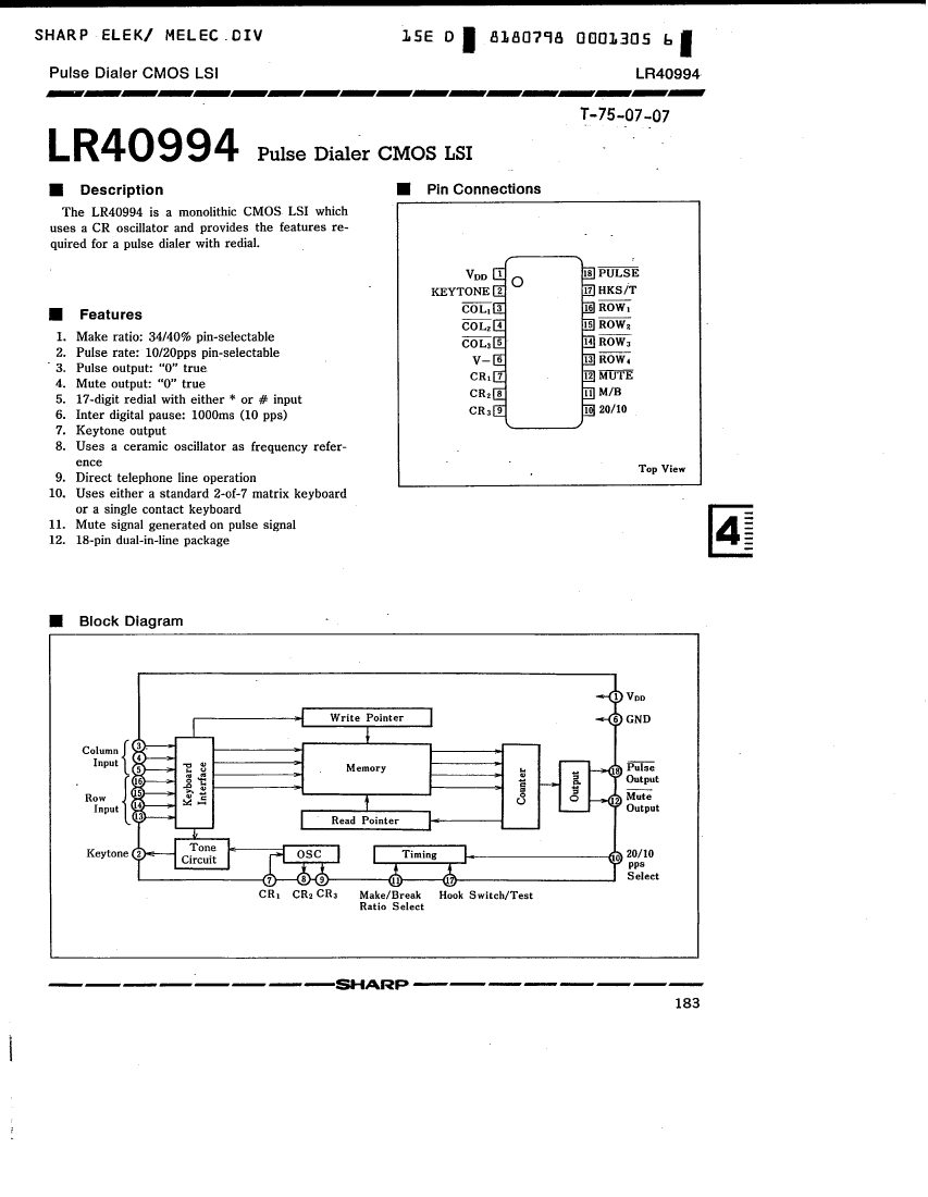 LR40994 Datasheet_PDF文件下载_芯片资料查询_维库电子市场网