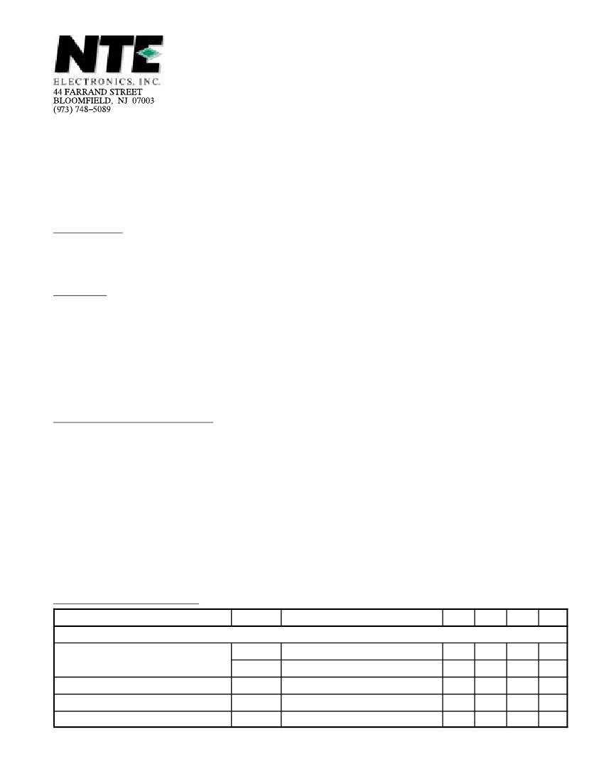 NTE338F Datasheet_PDF文件下载_芯片资料查询_维库电子市场网