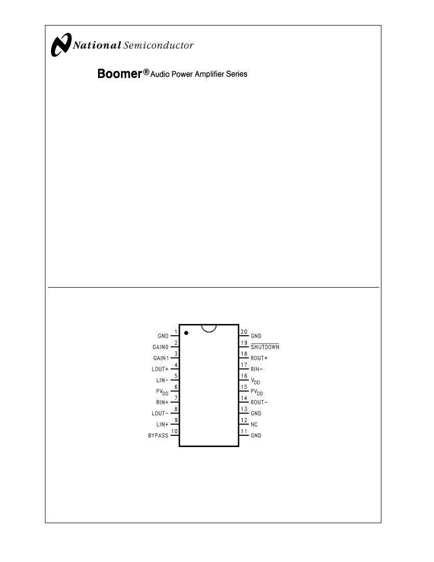LM4874MH Datasheet_PDF文件下载_芯片资料查询_维库电子市场网