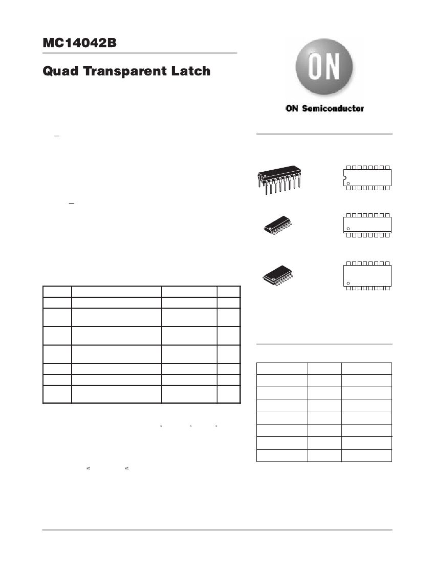 MC14042BD Datasheet_PDF文件下载_芯片资料查询_维库电子市场网