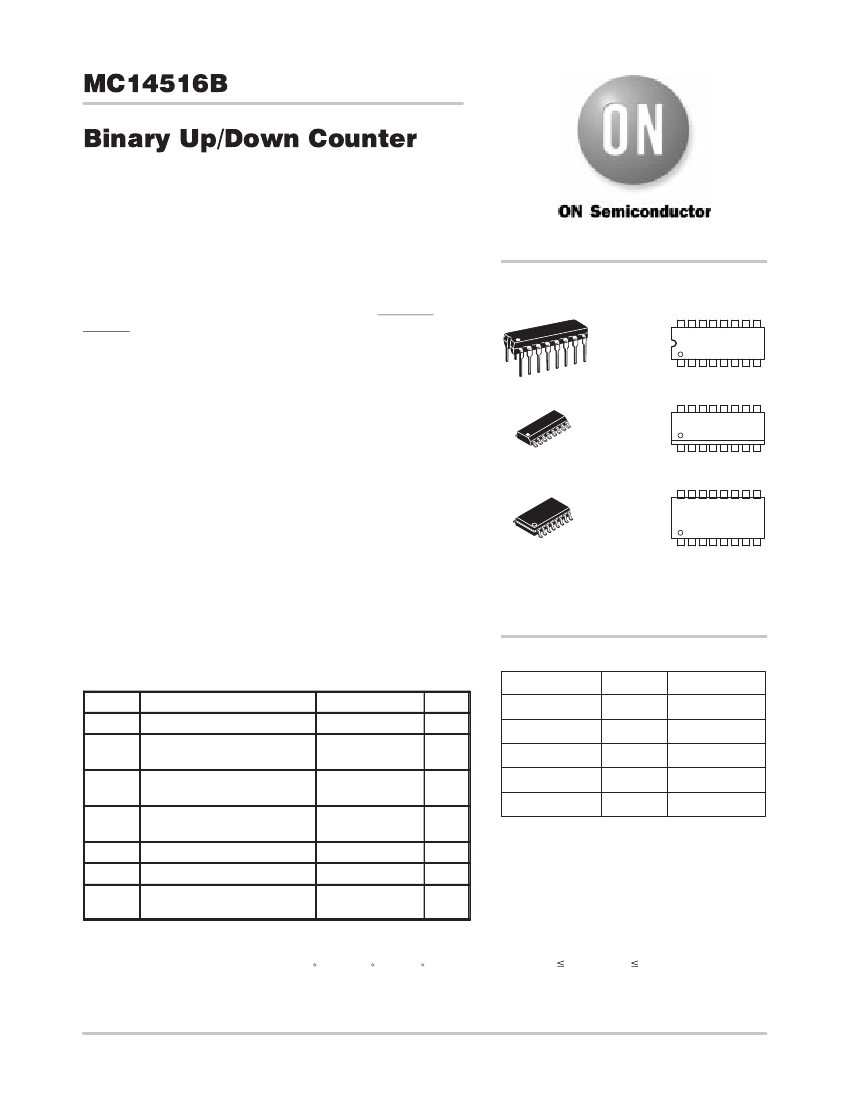MC14516BCP Datasheet_PDF文件下载_芯片资料查询_维库电子市场网