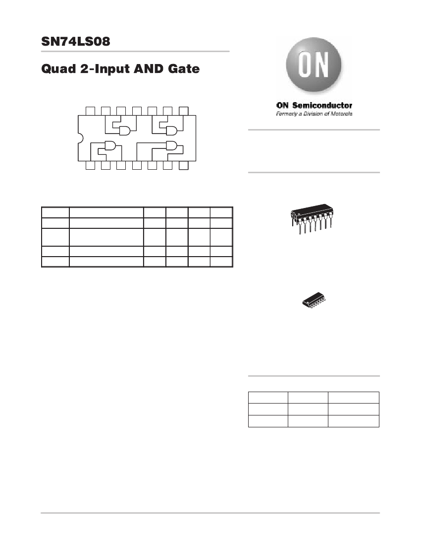 SN74LS08N Datasheet_PDF文件下载_芯片资料查询_维库电子市场网
