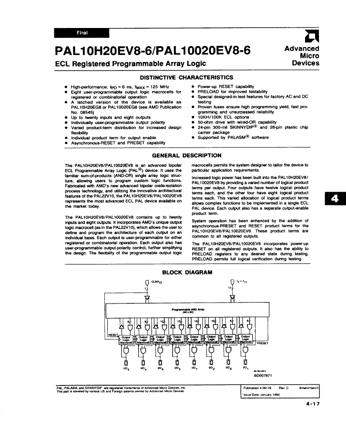 AMPAL10020EV8-6DC Datasheet_PDF文件下载_芯片资料查询_维库电子市场网