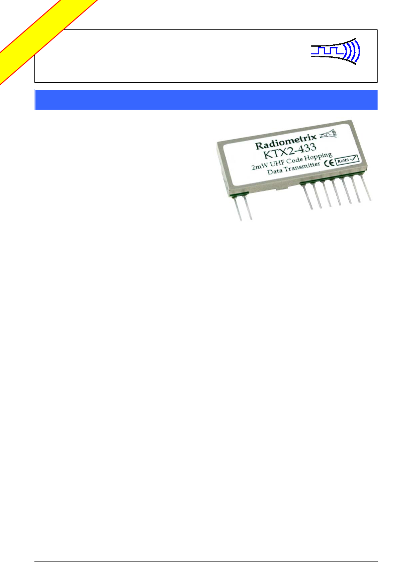 KTX2-433 Datasheet_PDF文件下载_芯片资料查询_维库电子市场网