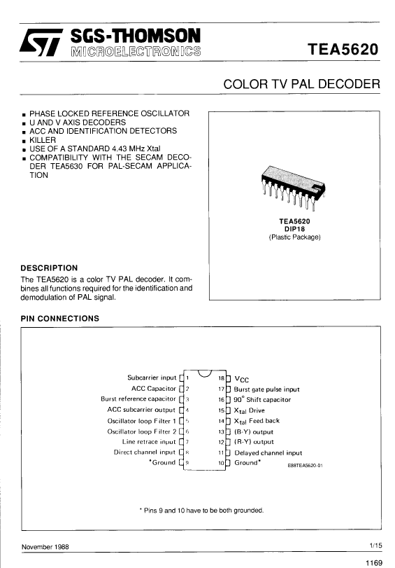 TEA5620 Datasheet_PDF文件下载_芯片资料查询_维库电子市场网