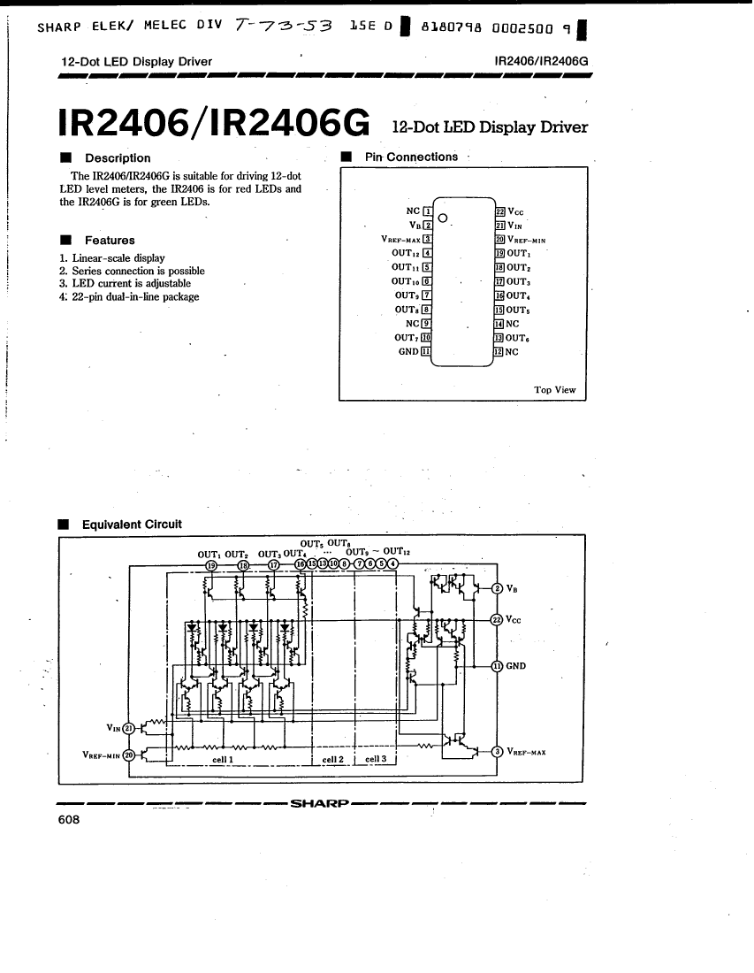 IR2406G Datasheet_PDF文件下载_芯片资料查询_维库电子市场网