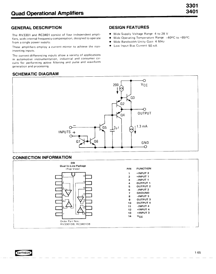 RC3401 Datasheet_PDF文件下载_芯片资料查询_维库电子市场网