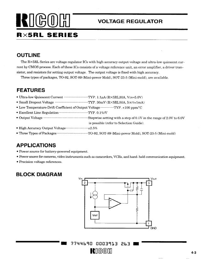 RH5RL37A Datasheet_PDF文件下载_芯片资料查询_维库电子市场网