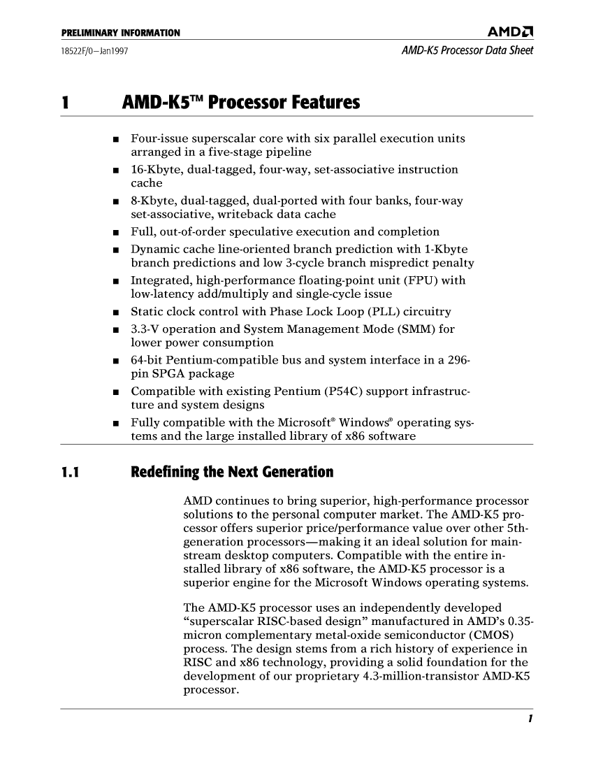 AMD-K5-PR120ABR Datasheet_PDF文件下载_芯片资料查询_维库电子市场网