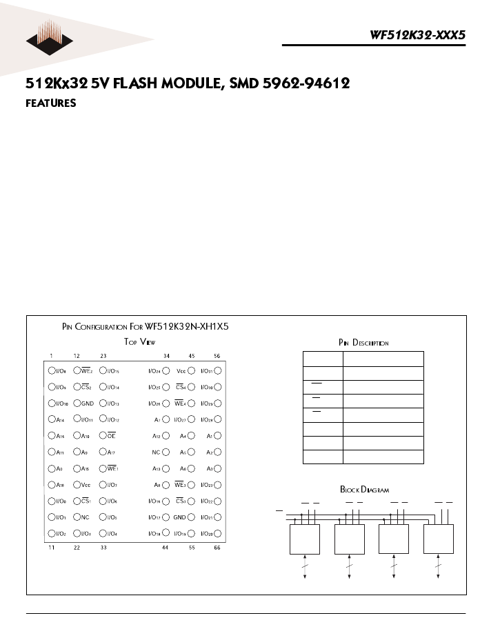 WF512K32-120G1UM5 Datasheet_PDF文件下载_芯片资料查询_维库电子市场网