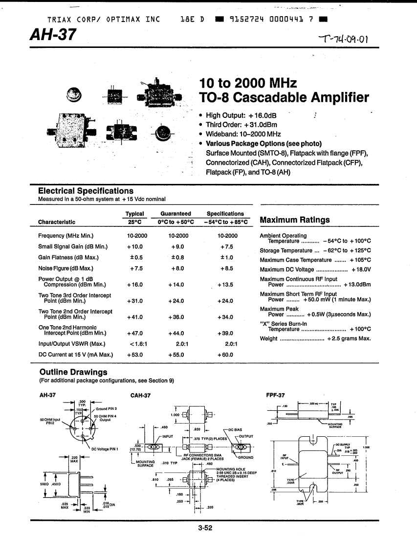 AH37 Datasheet_PDF文件下载_芯片资料查询_维库电子市场网